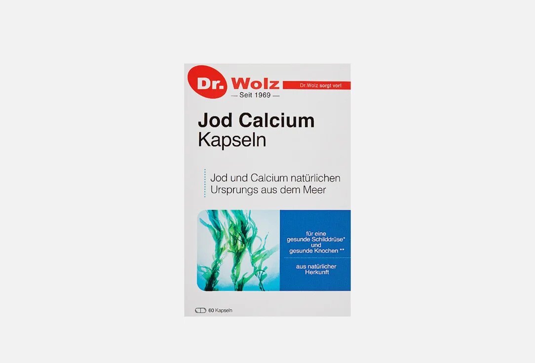 Dr. Wolz jod calcium в капсулах Кальций, йод 60 шт