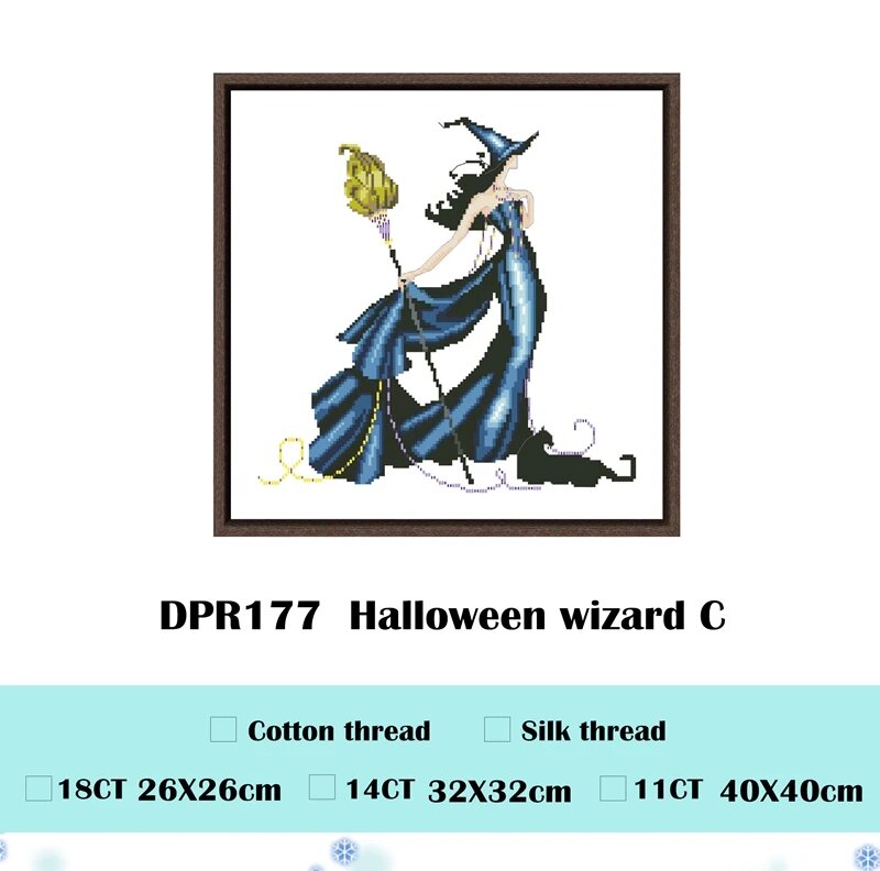 Наборы для вышивки крестиком Dreampattern Хэллоуин 18/14/11 ct DPR177, 14ct unprint canvas