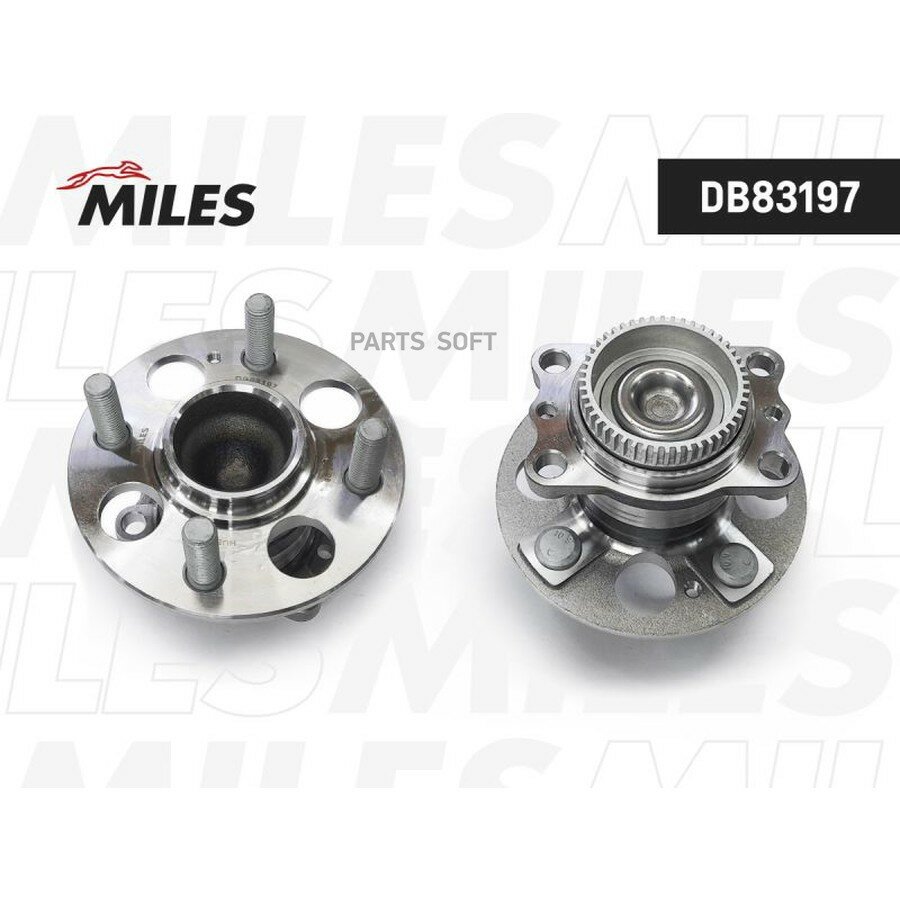 Ступица с подшипником HYUNDAI SOLARIS 10-/KIA RIO 11- зад. с ABS MILES DB83197