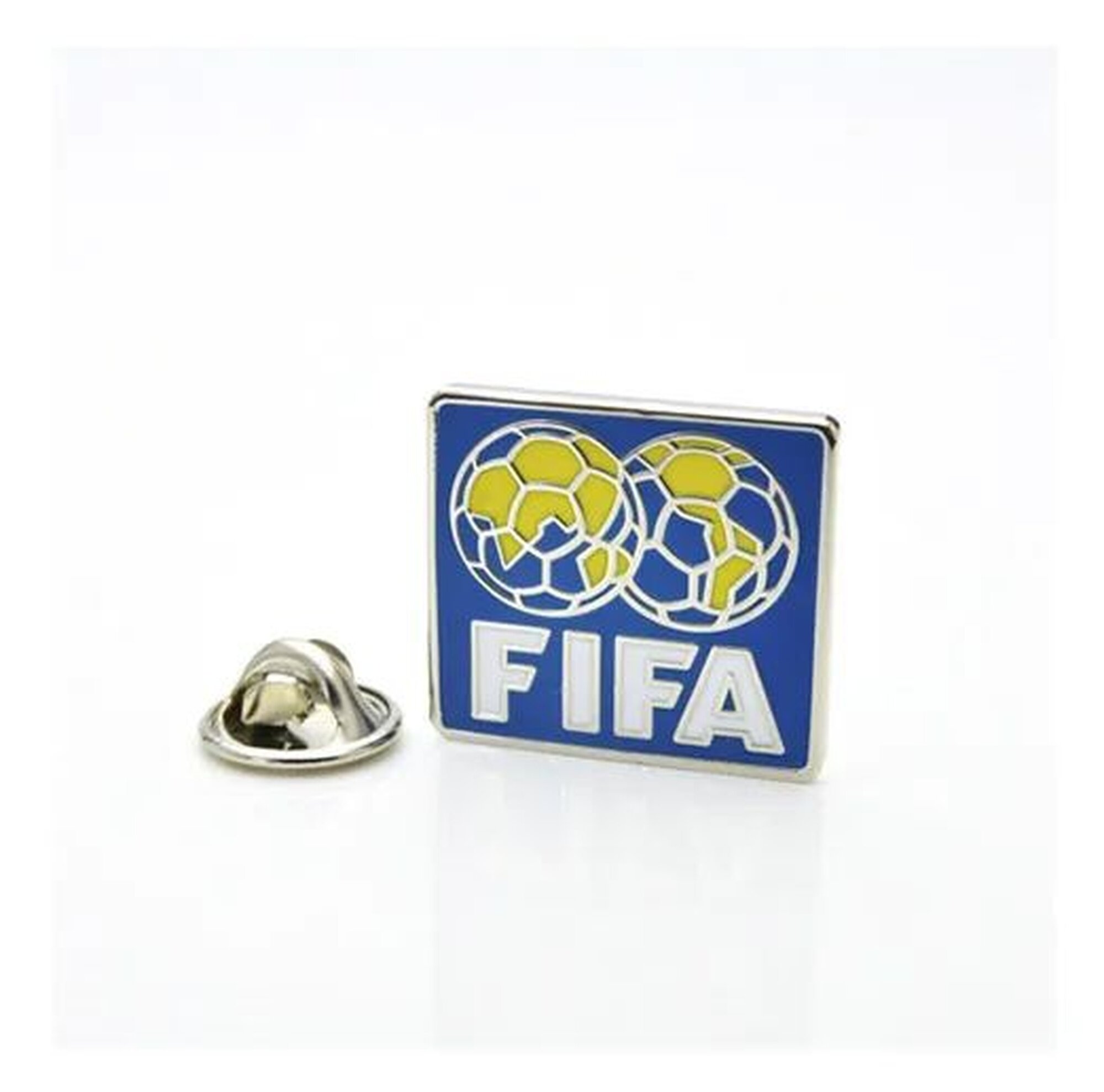 Значок FC фифа эмблема, металл/эмаль, цанга-бабочка, 22х20 мм, синяя