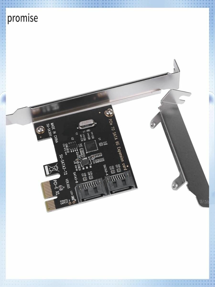 PCIe PCI Express на SATA3.0 2-портовый адаптер карты контроллера расширения SATA III 6G