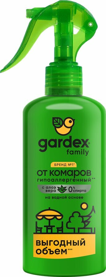Спрей от летающих кровососущих насекомых GARDEX для защиты взрослых людей