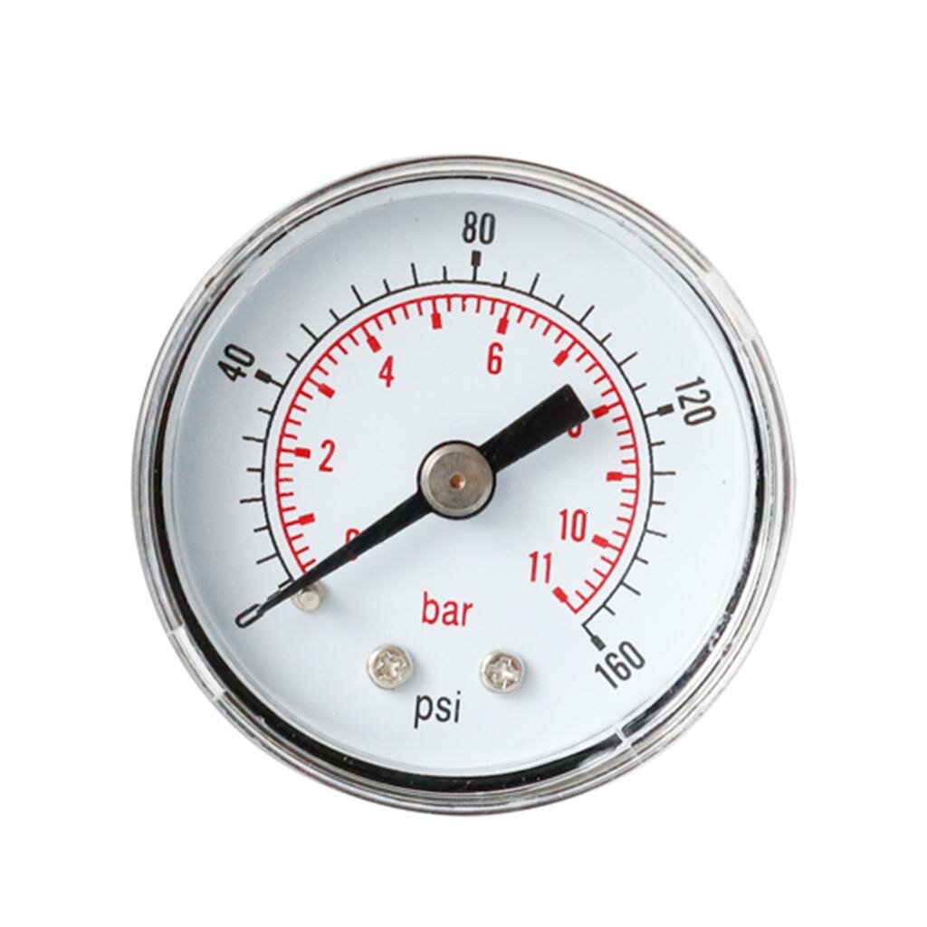 Манометр 40мм 1/8 BSPT 15-300 PSI/бар, 0-160 фунтов на квадратный дюйм
