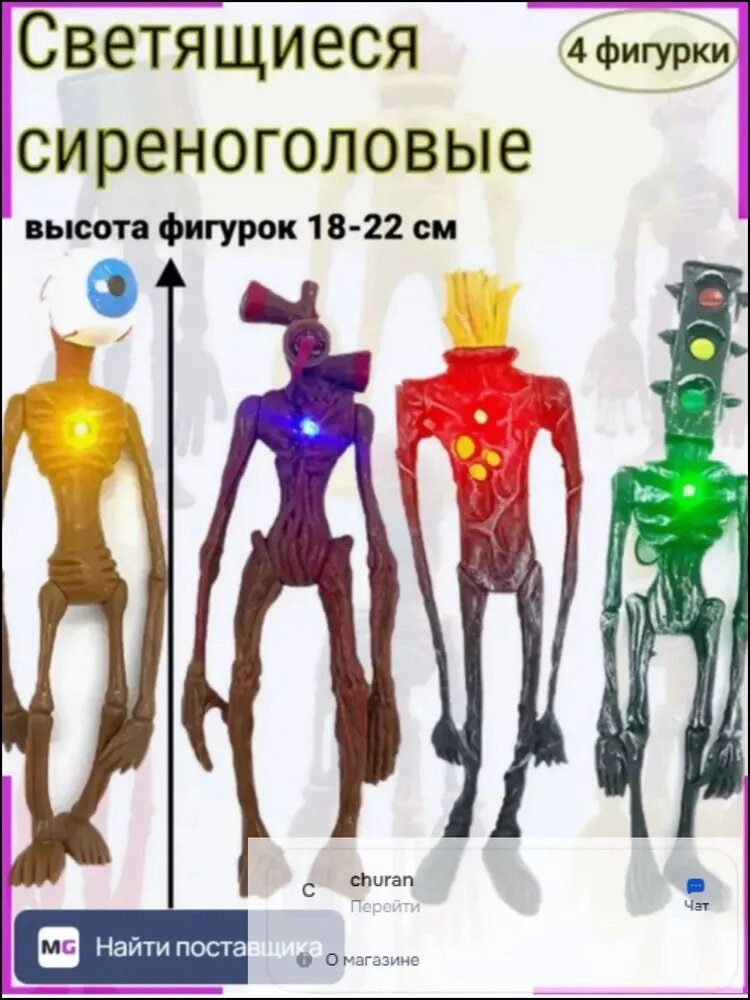 Набор фигурок Сиреноголовый из SCP
