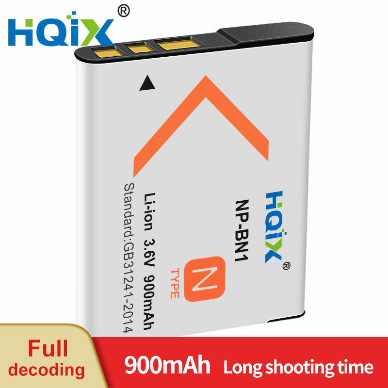 HQIX для Sony DSC-W310 W320 W330 W350 W360 W380 W390 W510 W520 W530 W570 W690 W730 W800 W810 W830 камера NP-BN1 / NP-BN зарядное устройство Аккумулятор