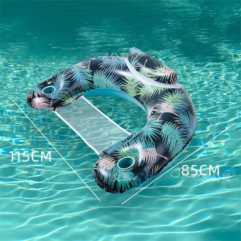 Водный шезлонг, утолщенный ПВХ, надувной гамак, прозрачная вода, плавающий ряд