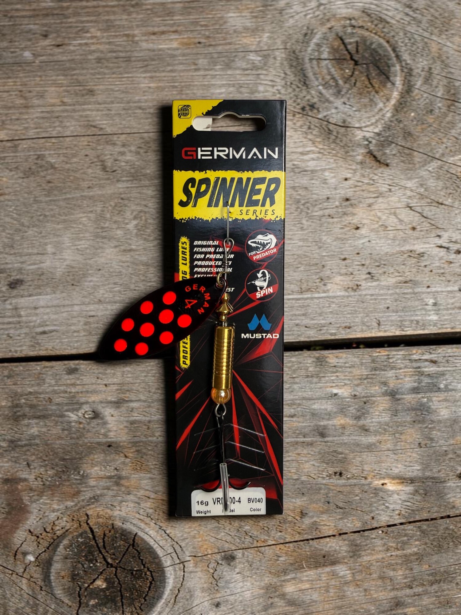 Блесна рыболовная German Spinner VRD100-4, 16 г, цвет #BV040