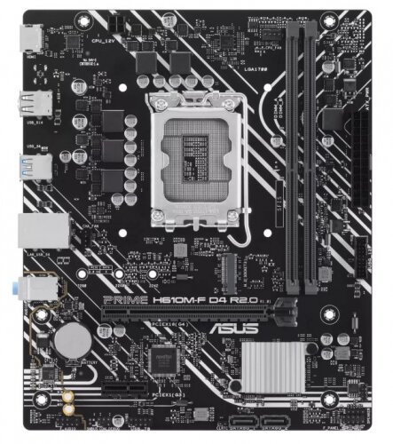 Материнская плата Asus PRIME H610M-F D4 R2.0 (LGA1700, mATX)