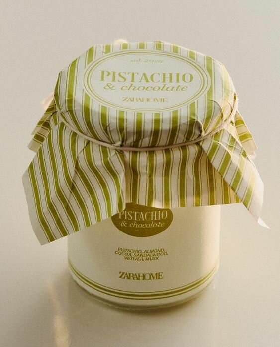 Ароматическая свеча ZARA HOME 4427/705/511 - аромат PISTACHIO & CHOCOLATE (130 г)
