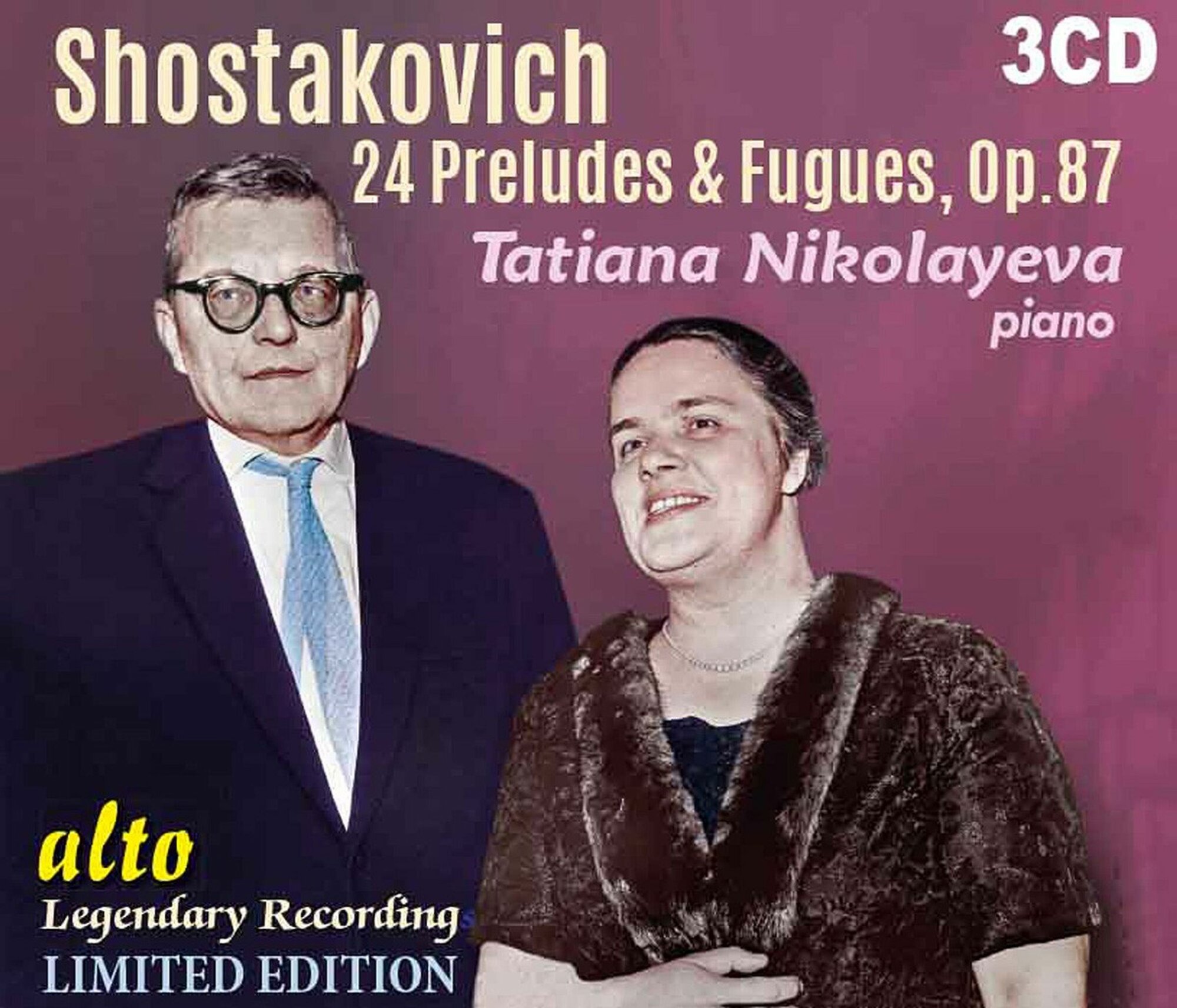 CD Диск Tatjana Nikolajewa - Shostakovich: 24 Preludes & Fugues (3CD) 2015, Jewel