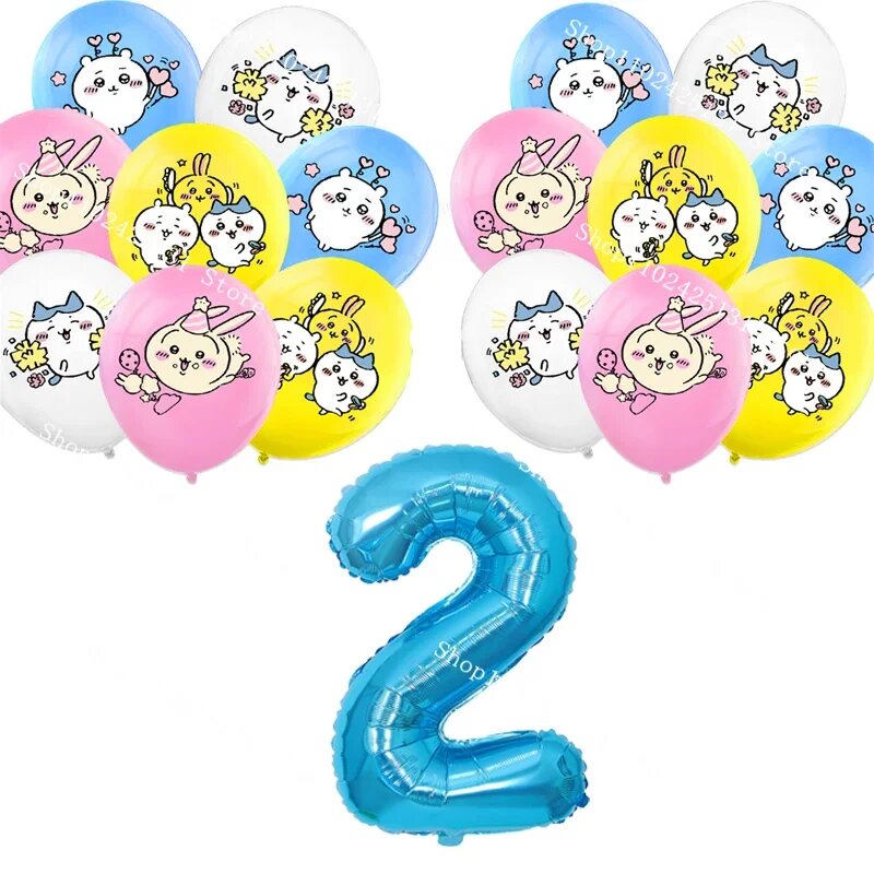 Chiikawa украшения для вечеринки MINISO 17pcs