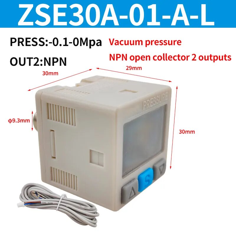 Датчик давления ZSE30A-01-A, вакуум -0.1-0MPa