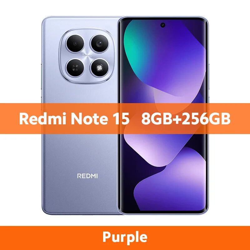Смартфон Xiaomi Redmi Note 15 4G, 8/256ГБ, global