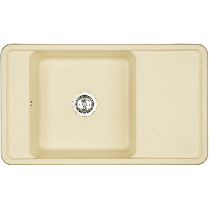 Мойка для кухни Aquaton 87х51 1A724832BS290 шампань, 1 чаша, литьевой мрамор