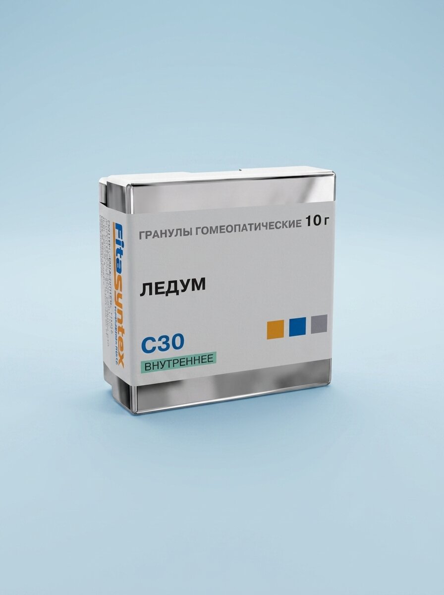 Ледум С30, гранулы гомеопатические моно, 10 грамм , Фитасинтекс