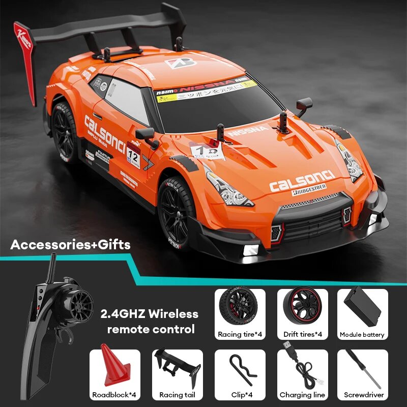 Радиоуправляемая машина Kelaton 1:14 2.4ГГц orange color-GTR