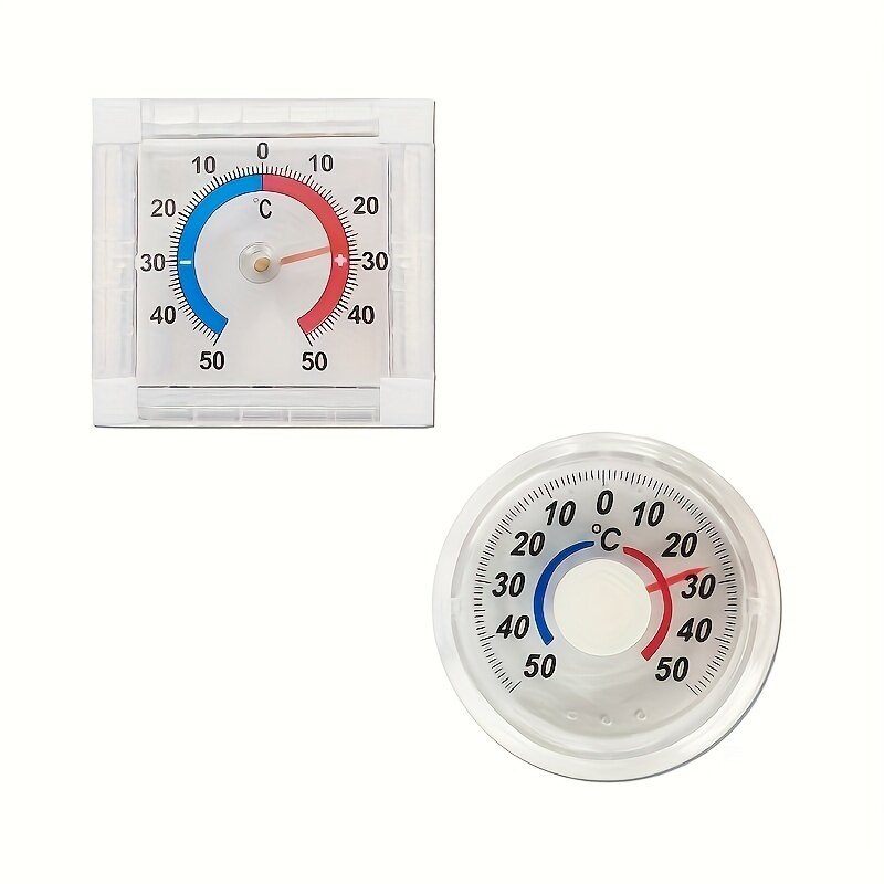 1/2 шт. Самоклеящийся термогигрометр, высокая точность 0.1°C, пластик, без подзарядки, для офиса, кемпинга, дома, теплиц