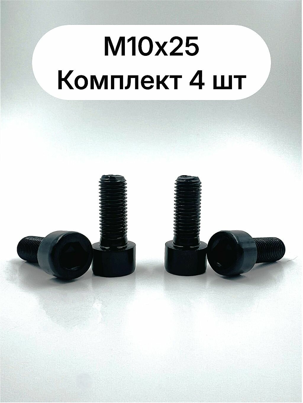 Винт с внутренним шестигранником М10х25 комплект 4 шт