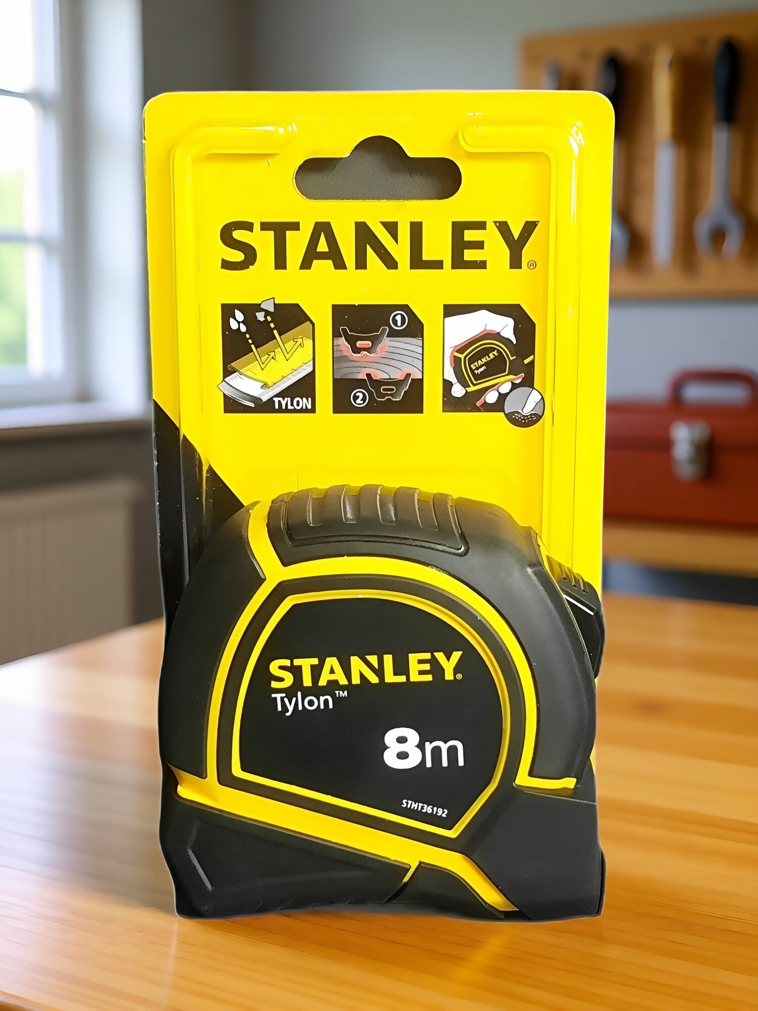 Рулетка Stanley 8м*25мм (нейлоновая)