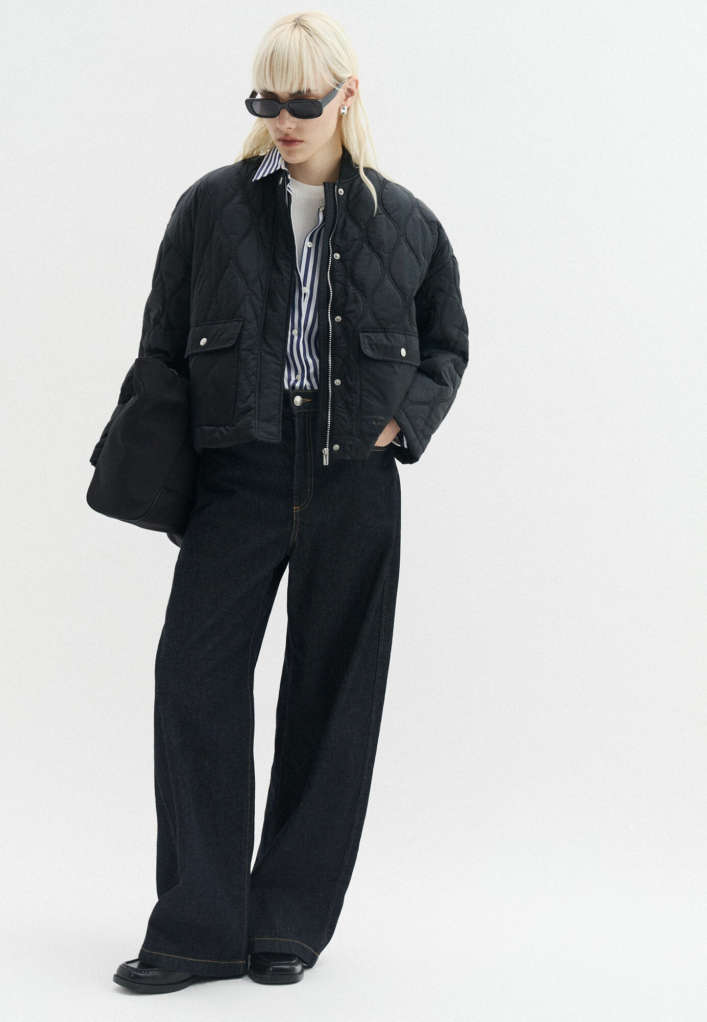 Куртка KARL LAGERFELD JEANS, размер M, черный — фото 1