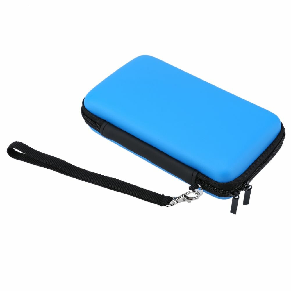Чехол для Nintendo New 3DS/DSi, влагозащита, отделение для аксессуаров, синий для портативной консоли влагозащитный чехол