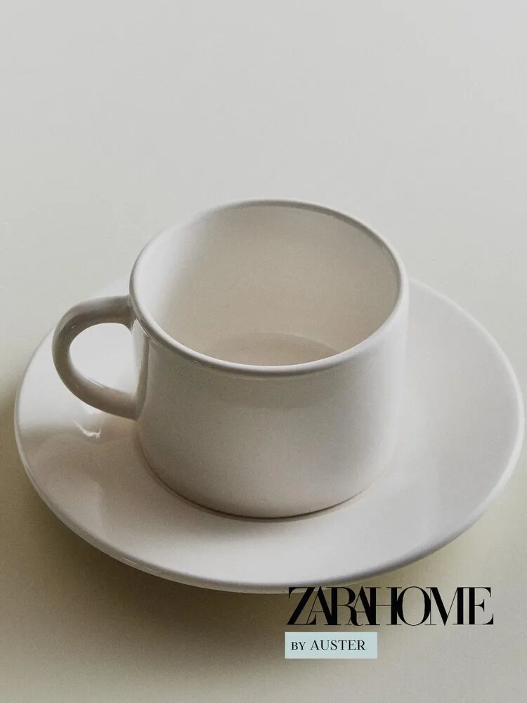 ZARA HOME Чайная, кофейная пара "White" 200 мл на 1 перс.