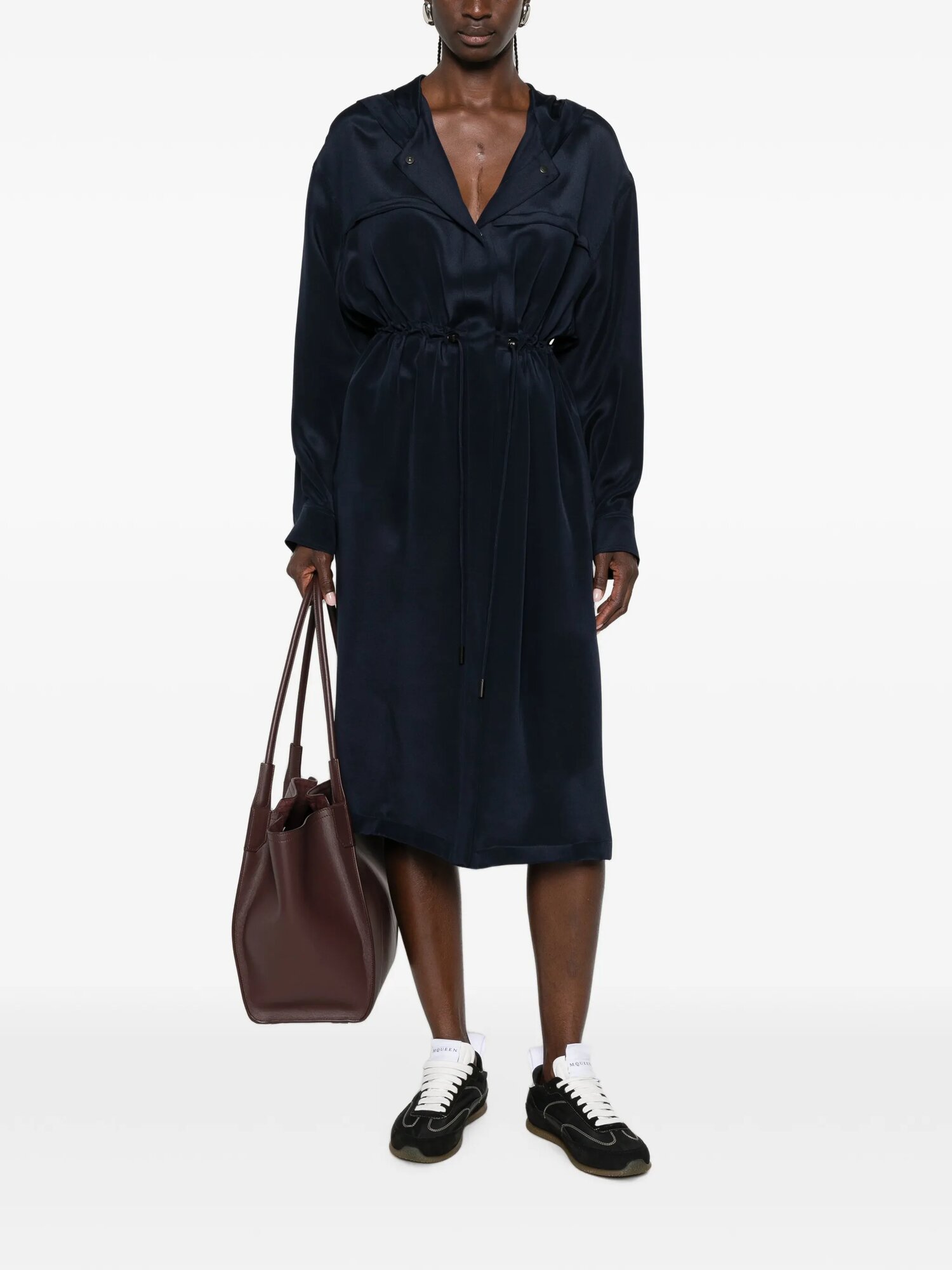 Пальто Max Mara Drawstring hooded coat, размер 44 — фото 1