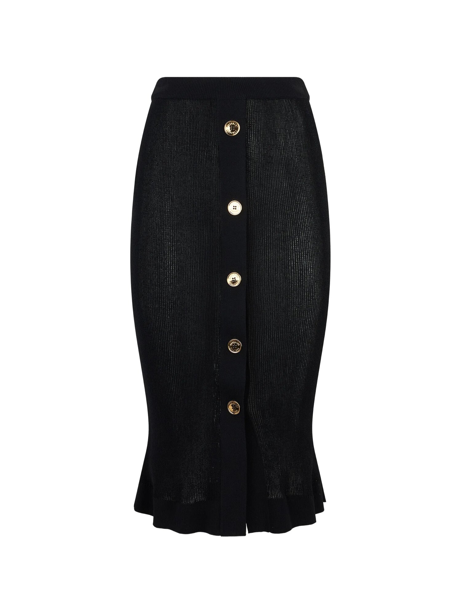 Юбка Button-up ribbed maxi skirt