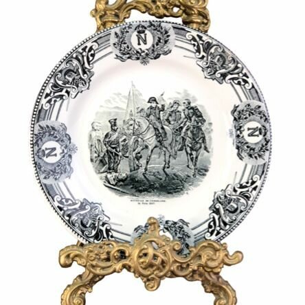 Декоративная тарелка Наполеон, Битва за Фридланд, 14 июня 1807 г. Boch Freres La Louviere. Франция
