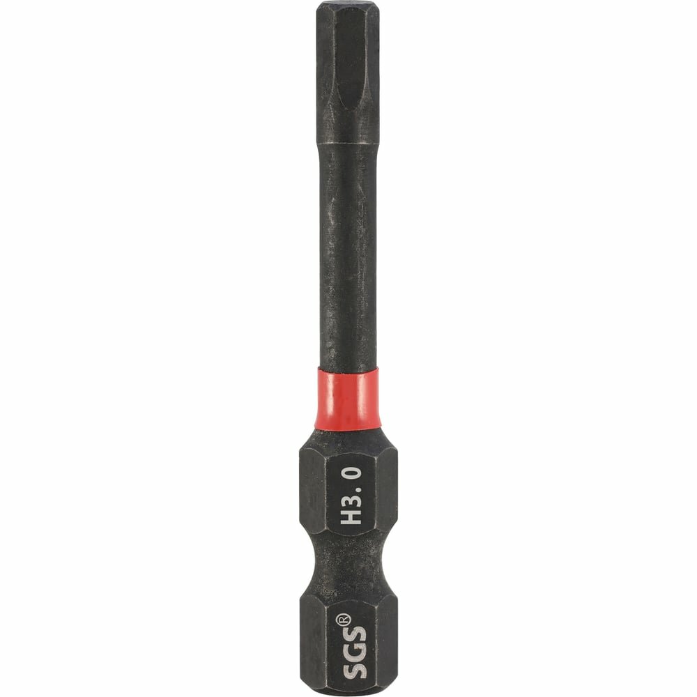 Бита SGS ударная шестигранная HEX 3.0х50мм Impact S2 1шт 6350-H3.0-IB