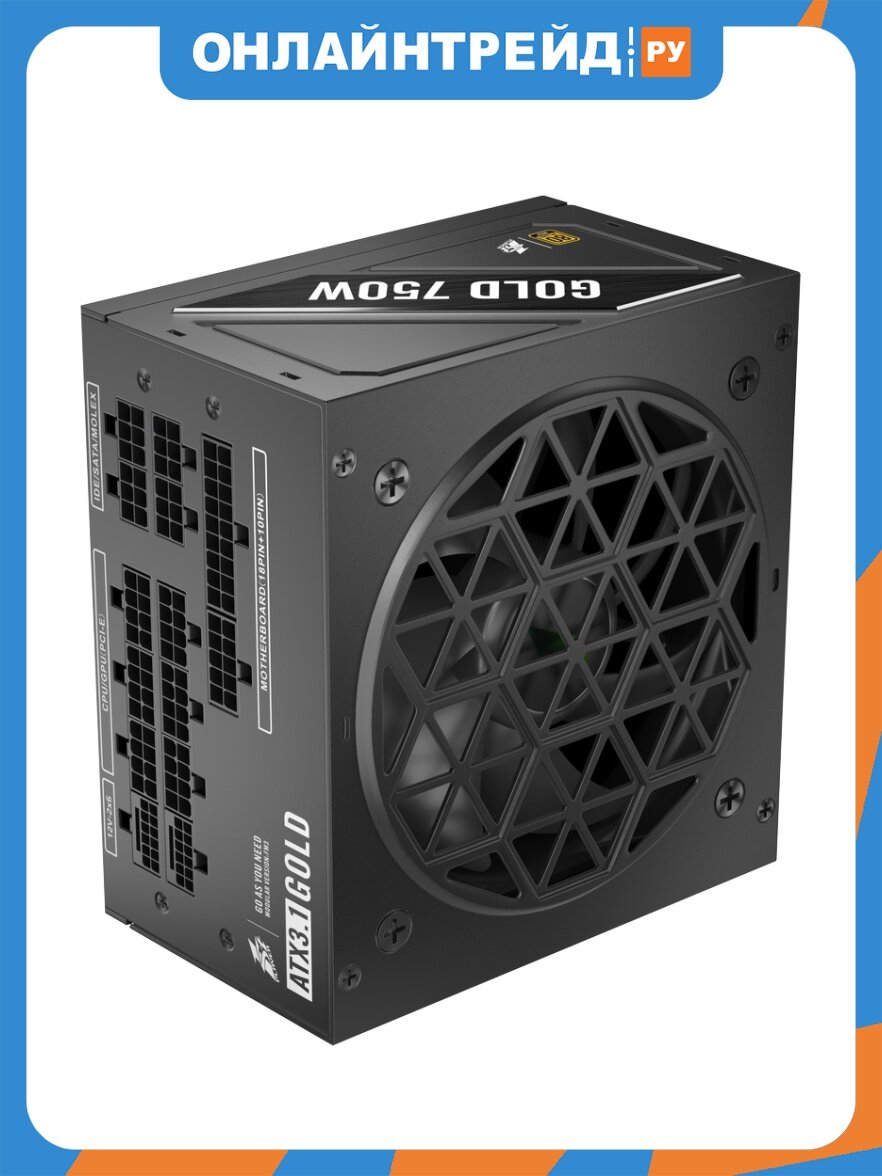 Блок питания 1STPLAYER NGDP, 750W, 80+Gold, ATX 3.1 (HA-750BA4)