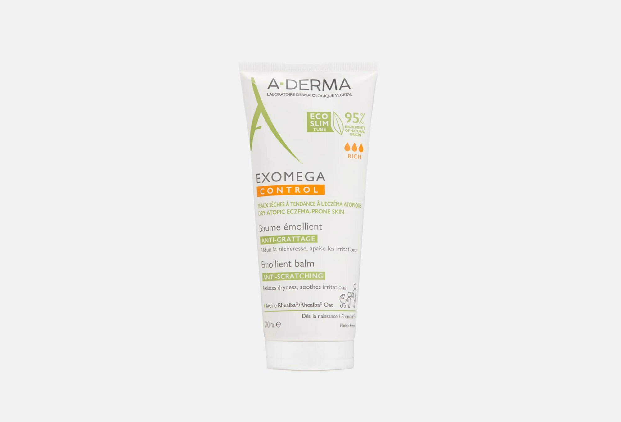Бальзам A-Derma EXOMEGA CONTROL, для лица и тела, успокаивающий, 200мл