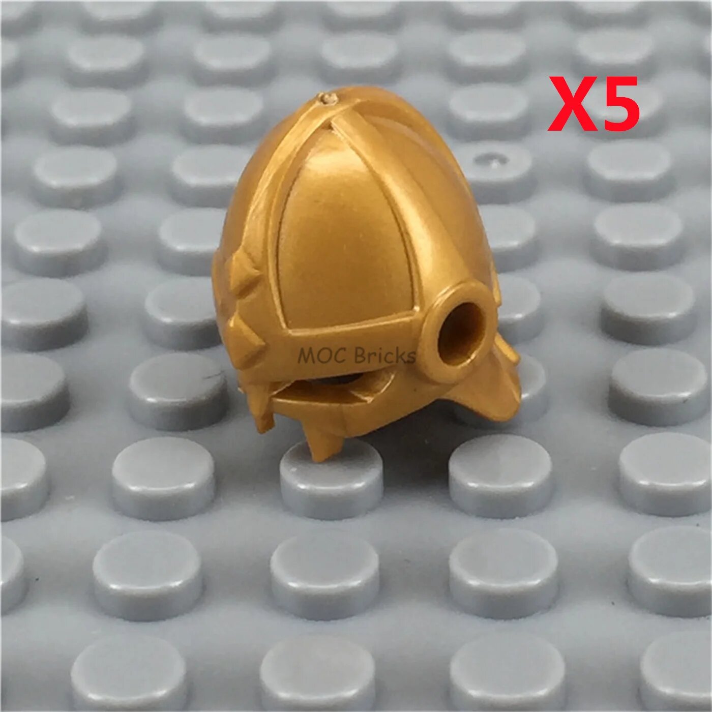 MOC BRICKS Средневековый шлем из пластика