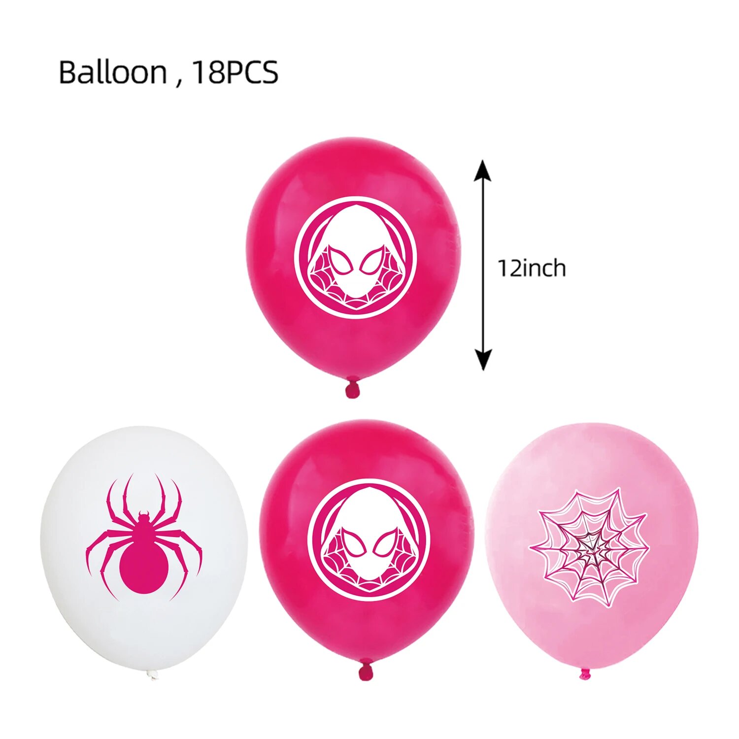 Одноразовый набор посуды Hasbro для вечеринки в стиле пауков 18pcs balloon