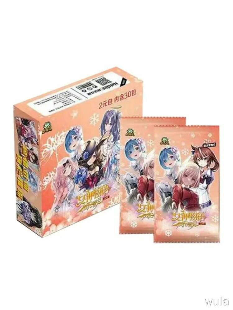 Goddess Story Fufeng Chapter Colorful FlashCard, коллекционные карты, 1 коробка