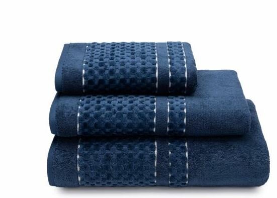 Полотенце CLEANELLY ПЦС-625-5781 Abisso махровое 50*100 ц19-4026 синий