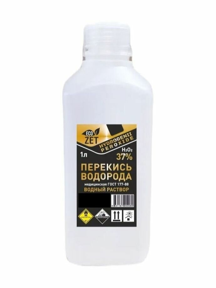 Перекись Водорода 37% ,1 л.