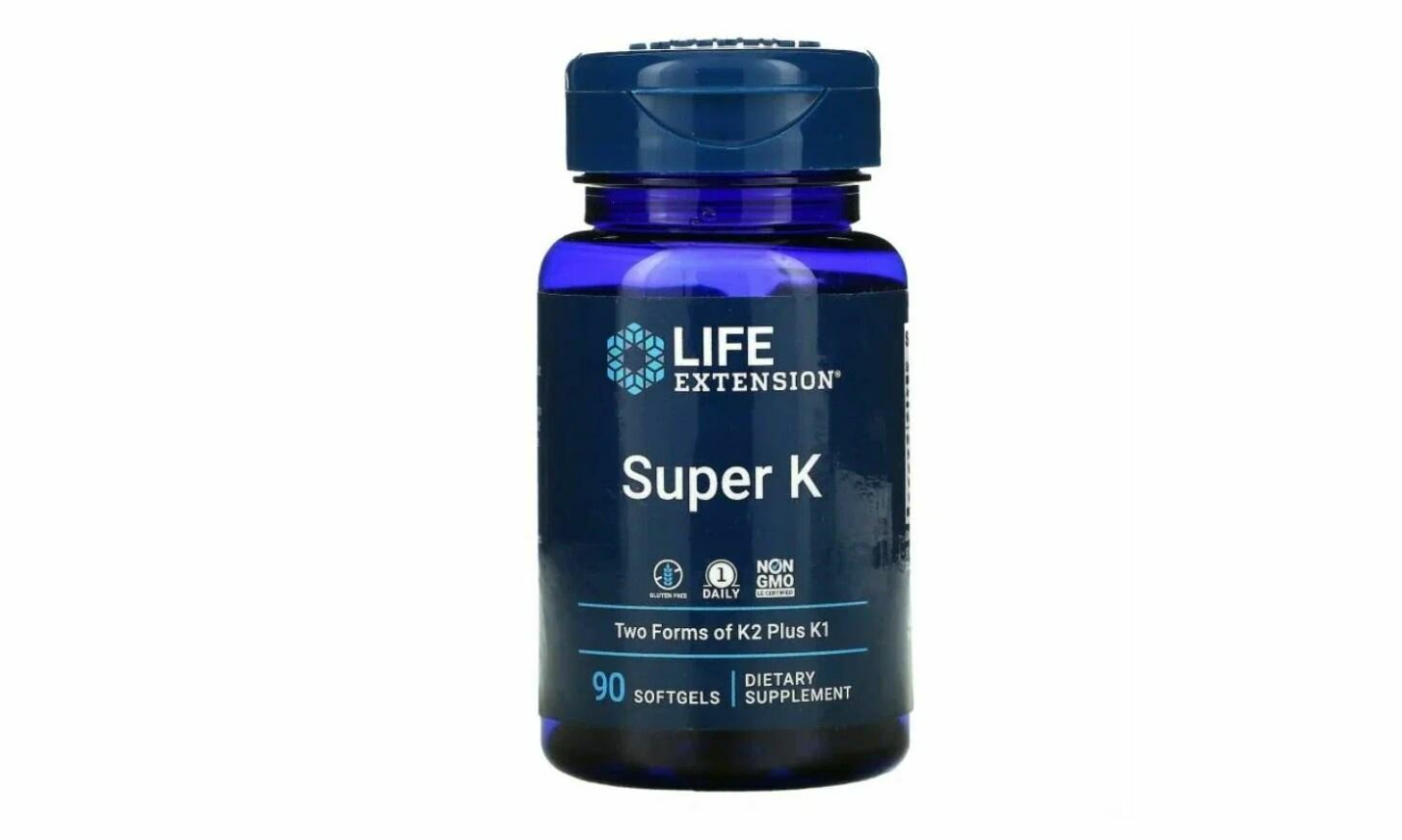 Life Extension, Super K, Две формы витамина K2 и витамин K1, 90 Softgels