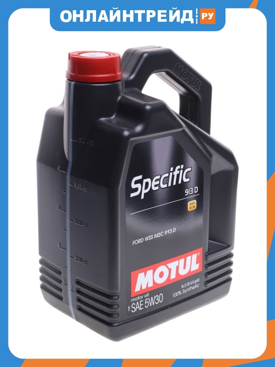 Моторное масло Motul Specific Ford 913D 5W-30 синтетическое 5л (Вьетнам)