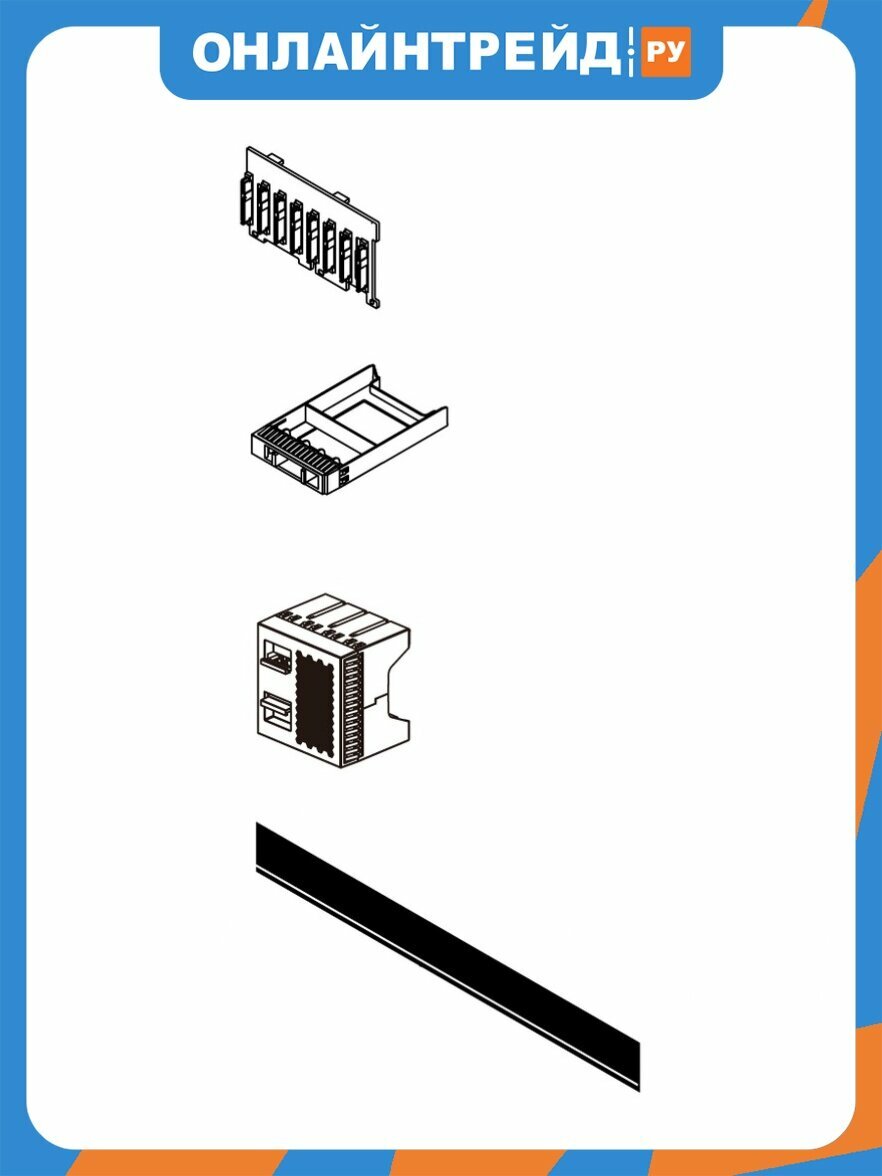 Комплектующие корпусов Lenovo ThinkSystem V2/V3 2U 8x2.5" NVMe Backplane Option Kit