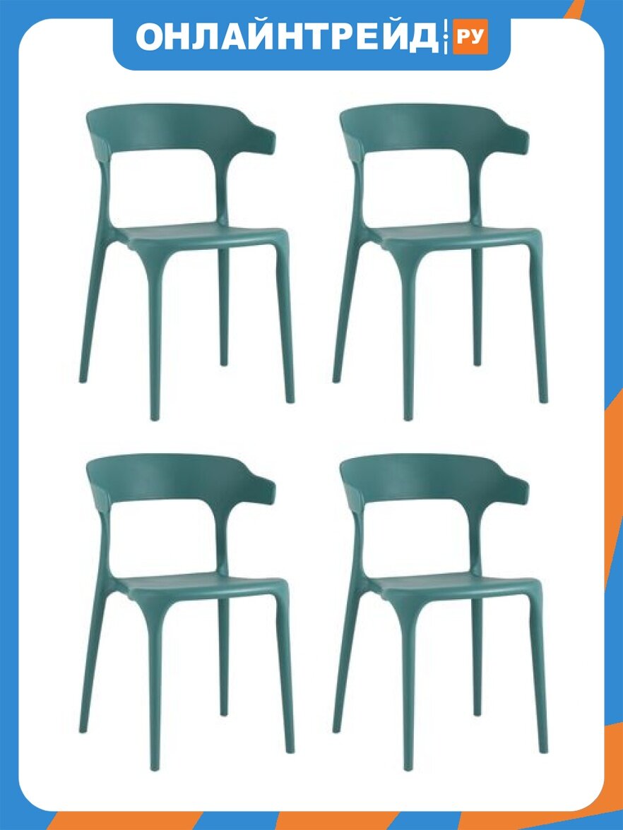 Стул Stool Group Neo пластик темно-бирюзовый (4 шт/уп)