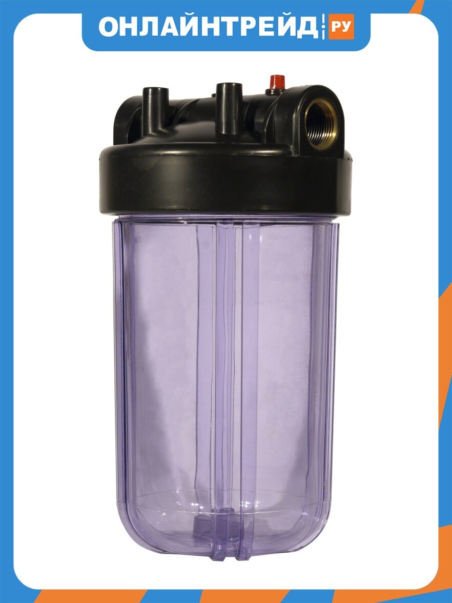 Корпус Аквапро 10ВВ PET ХВС 1" прозр, ключ и скоба. Кит. MY-H10TB (4)