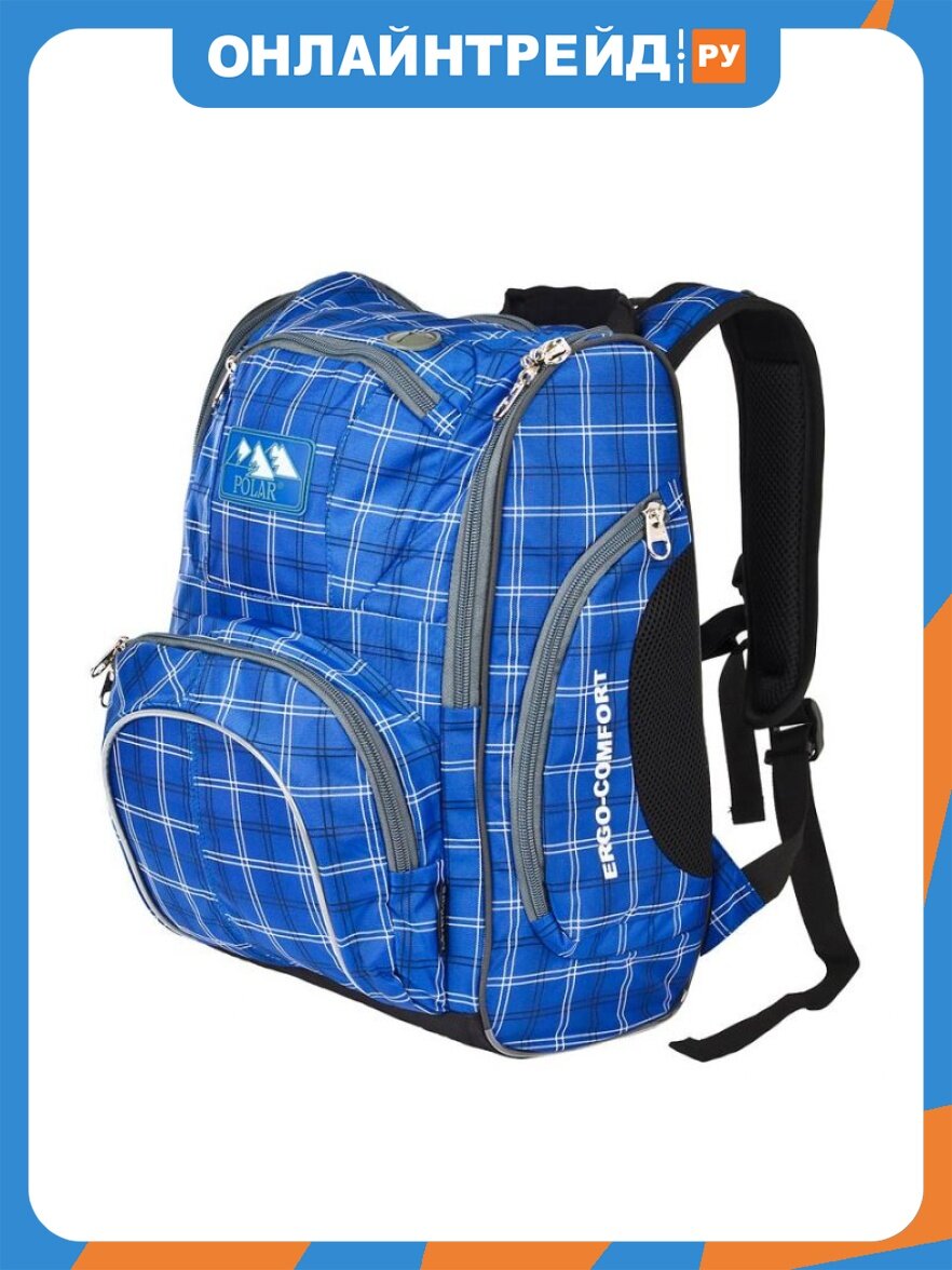 Рюкзак школьный Polar Inc Polar П3065, синий 19 л
