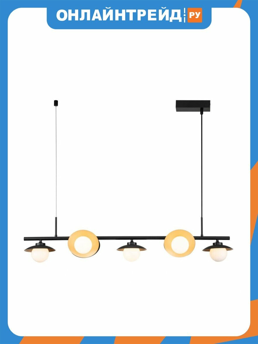 Подвесная люстра Indigo Interior Lighting Indigo Corazza 10015/7P Black V000282