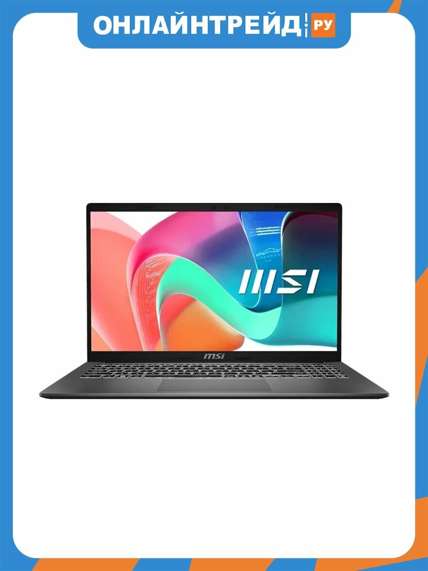 Ноутбук Msi Modern 15 F1MG 15.6" FHD IPS 60Hz Core 5 120U(1.4ГГц), 16Гб DDR4, SSD 512Гб, Intel Graphics, DOS, Platinum Gray (9S7-15S111-1072)