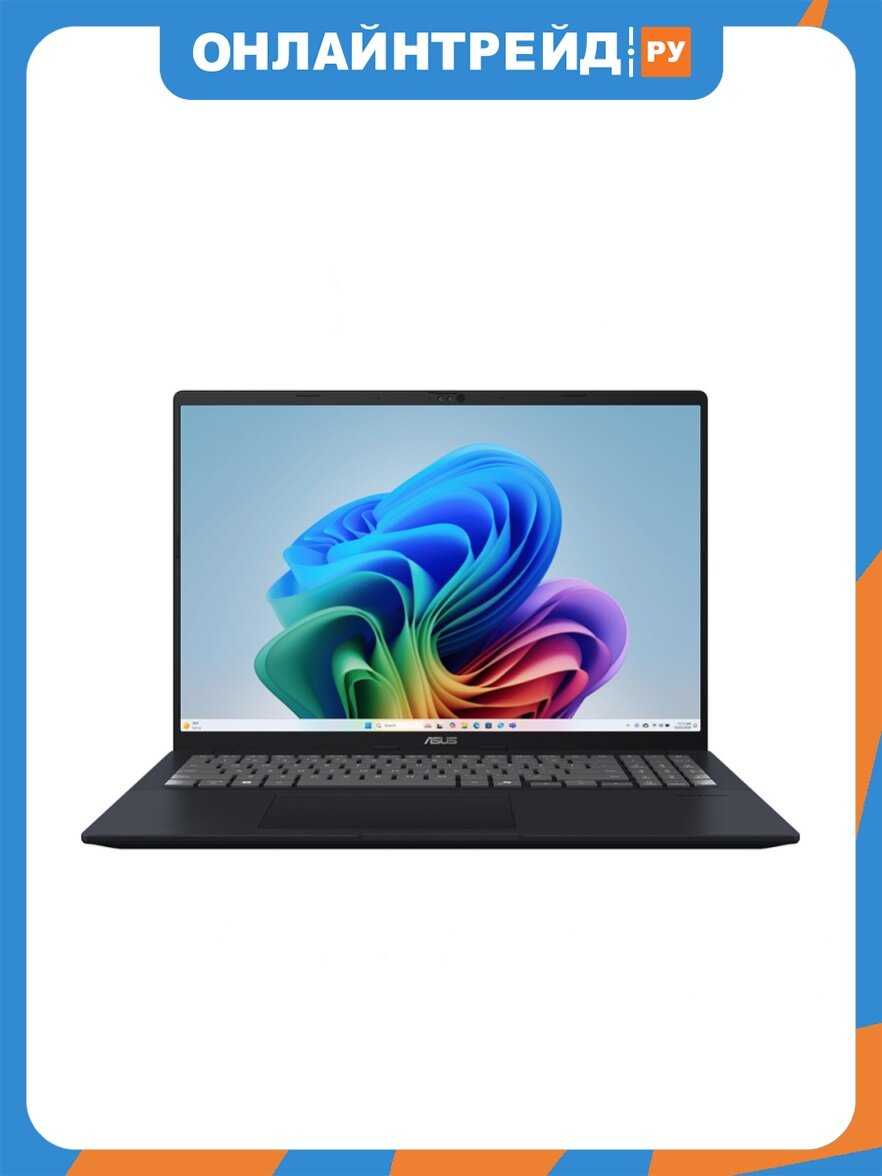 Ноутбук Asus Vivobook 16 M1607KA-MB102 16" WUXGA IPS 60Hz 300nits Ryzen AI 5 340(2.0ГГц), 16Гб DDR5, SSD 1Тб, RGr, DOS, Quiet Blue (90NB15F1-M005Z0)