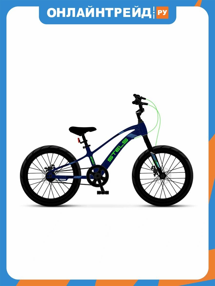 Подростковый велосипед Stels 20" Leader 230 MD Z010 (магниевая рама) (7-ск.) Темный/синий/черный 2024 (М)