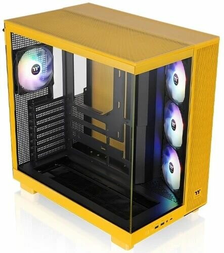 Компьютерный корпус Thermaltake View 380 XL TG ARGB Bumblebee (CA-11E-00M4WN-00) желтый - Midi Tower, ATX, USB 3.2 Gen 1 Type-A, USB 3.2 Gen 2x2 Type-C