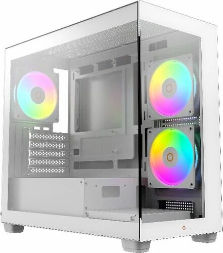Компьютерный корпус Ocypus Gamma C52 ARGB (Gamma C52 WH ARGB) белый - Mini Tower, Micro-ATX, USB 2.0 Type-A, USB 3.2 Gen 1 Type-A