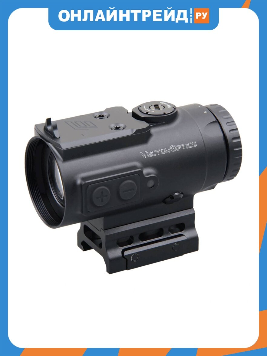 Прицел призматический Vector Optics Paragon 4x24, VEPS-MBR, подсветка красная, на Picatinny, 1 MOA, IP67, 250г